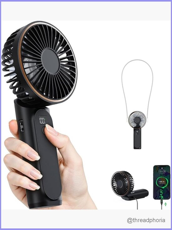 Other | Portable Handheld Fan Rechargeable 400mah 6 Speeds Foldable ...
